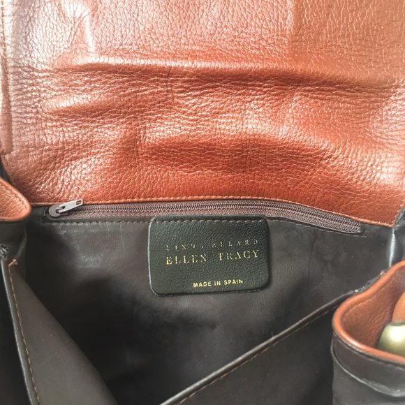 Ellen Tracy | Bags | Ellen Tracy Weave Leather Bag Purse Made In Spain ...